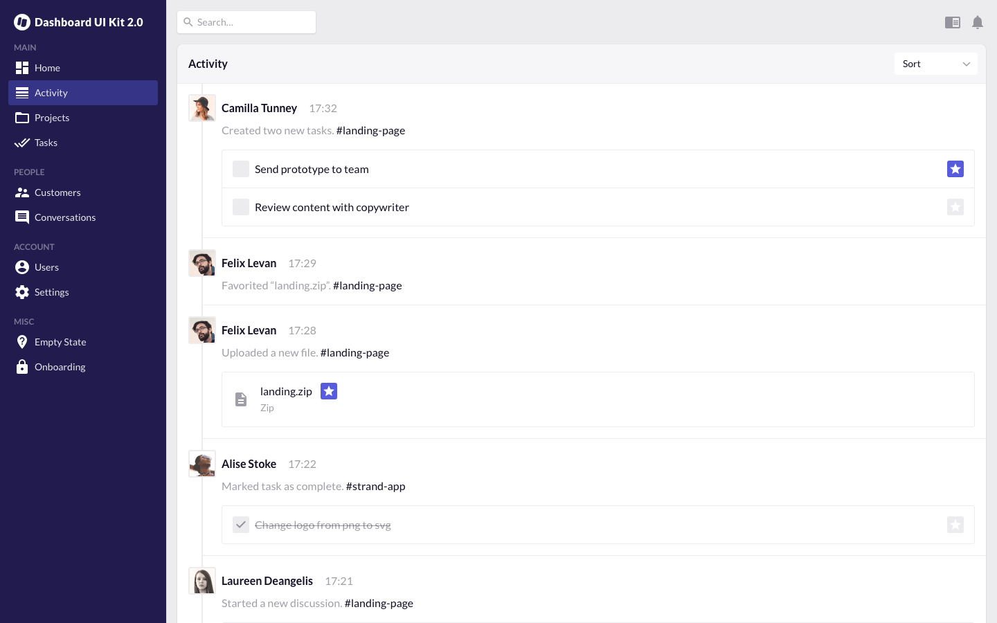 Dashboard UI Kit 2.0 - Sketch, Figma, HTML, CSS, Sass